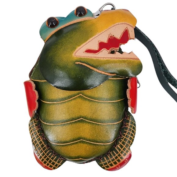 Hand Crafted | Bags | Boho Genuine Leather Alligator Shaped Coin Purse ...